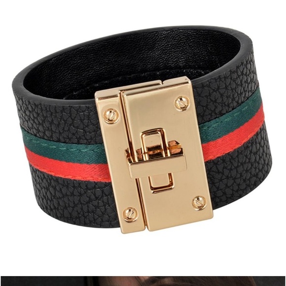 Jewelry | Designer Inspired Pu Leather Cuff New | Poshmark